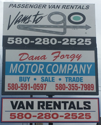 Van Rentals Lawton Oklahoma | Vans to Go, Inc.